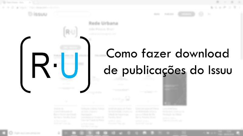 Como Fazer Download de Publicações do Issuu – Rede Urbana