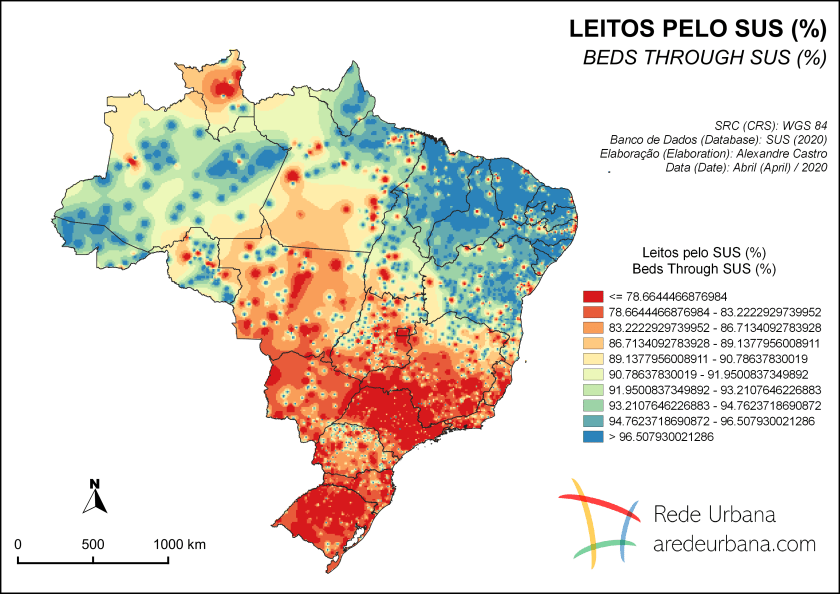 Mapas da Infraestrutura do Sistema de Saúde Brasileiro – Rede Urbana