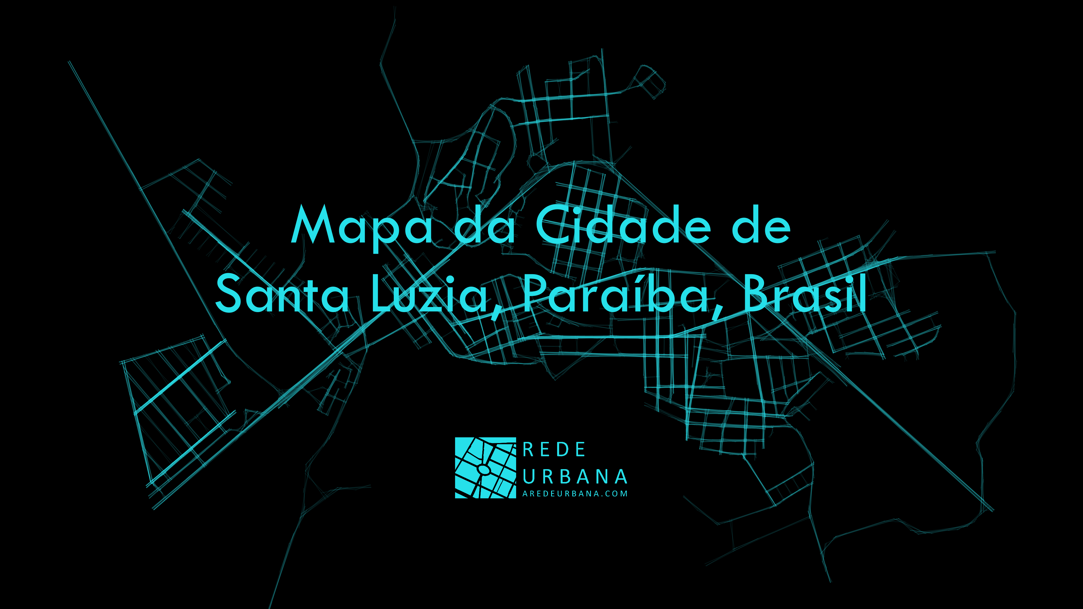 Mapa da Cidade de Santa Luzia, Paraíba, Brasil