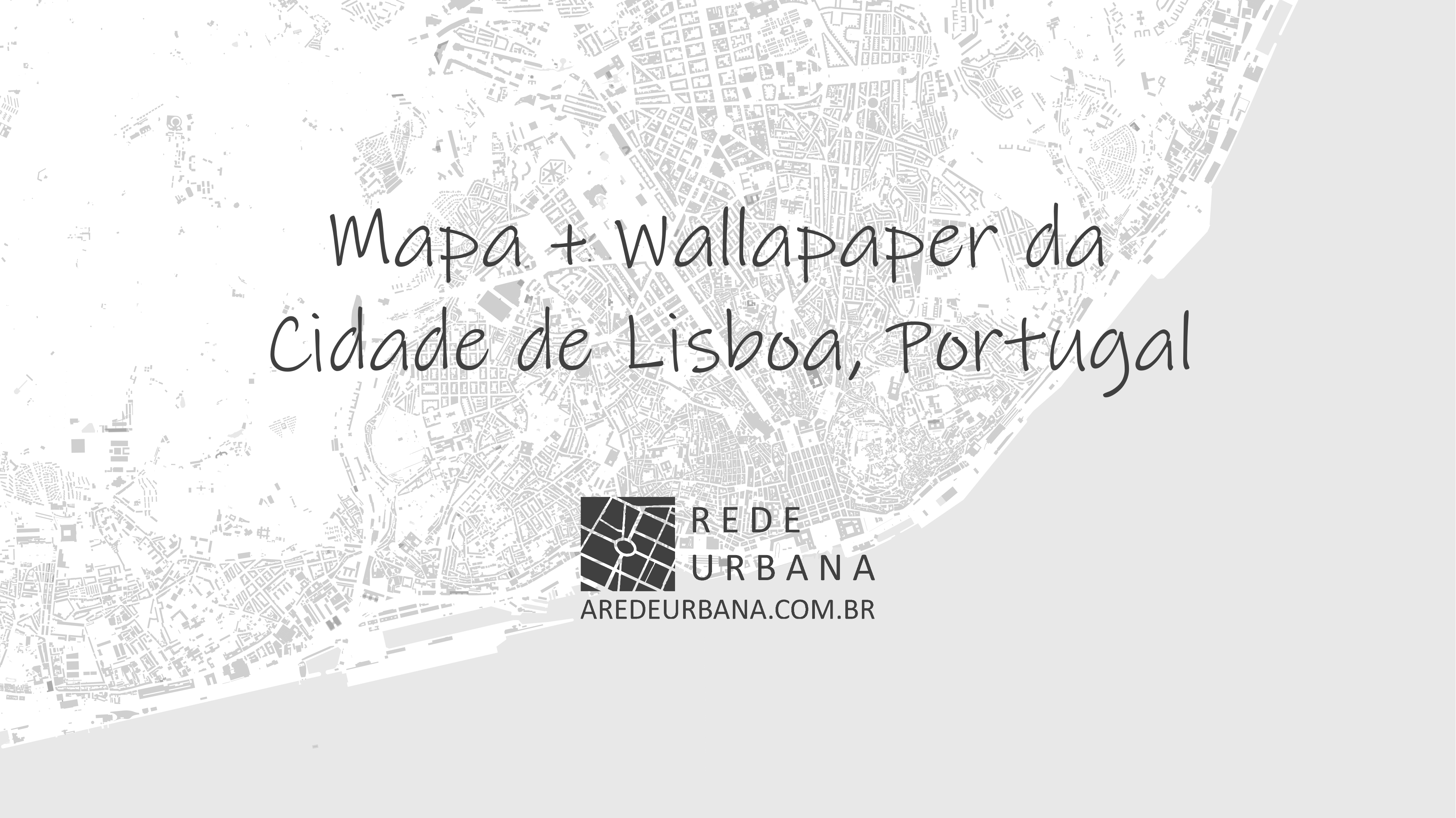 Mapa + Wallpaper da Cidade de Lisboa, Portugal